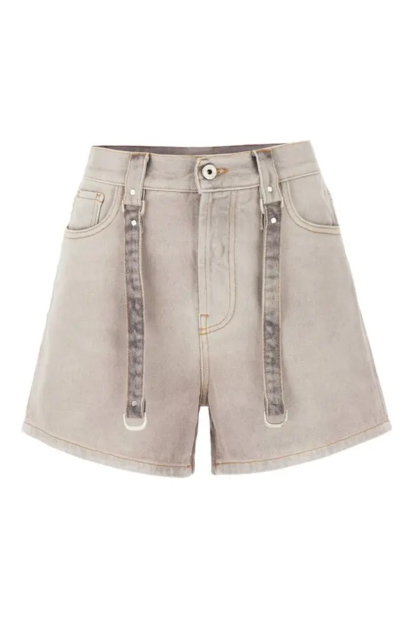 Off-White Denim Shorts - Multicolor