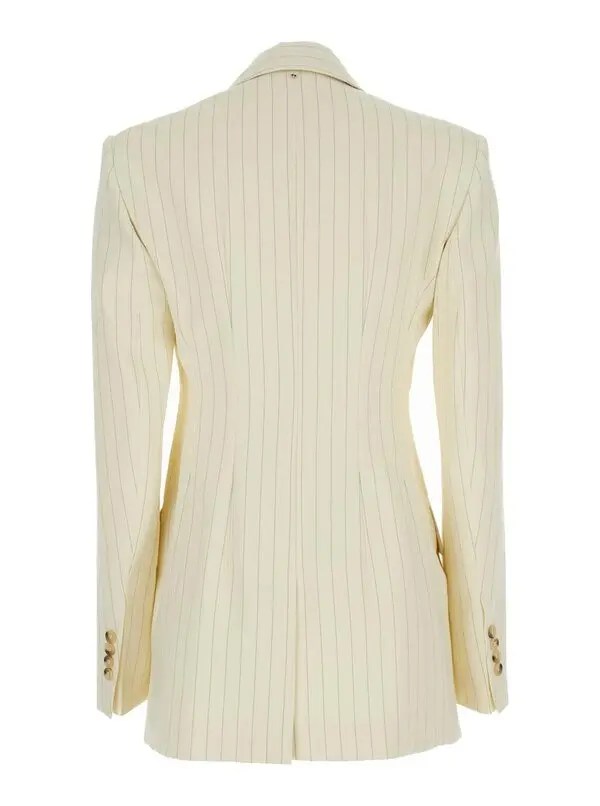 Sportmax Aversa Single-breasted Striped Blazer - Multicolor