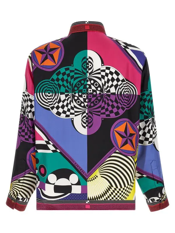 Versace Teatro Print Silk Shirt - Multicolor