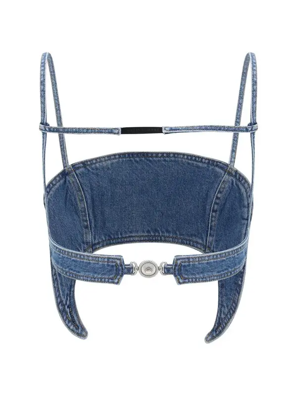 MARINE SERRE Denim Moon Top