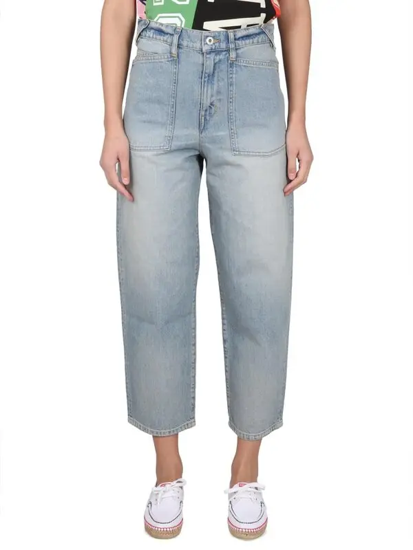 Kenzo Carrot Fit Jeans - Blue