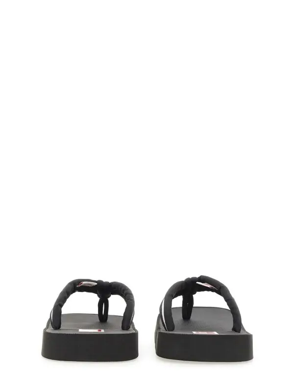 Kenzo Slide Sandal With Logo - Black