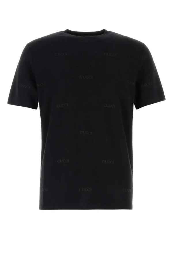 Gucci Embroidered Wool Blend T-shirt
