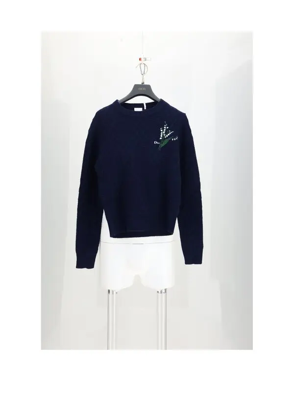 Dior Cable Knit Sweater - Blue