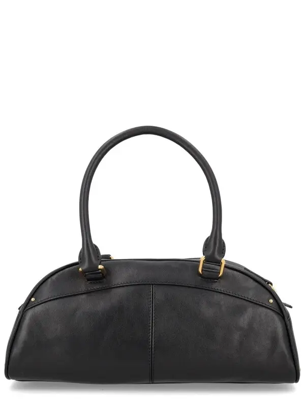 Chloé Leather Bowling Bag - Black