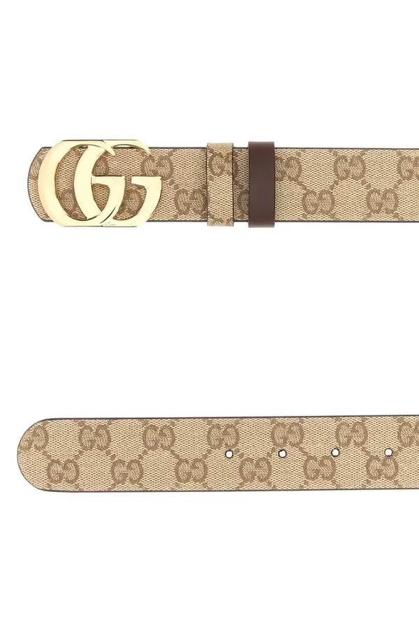 Gucci Gg Fabric Reversible Marmont Belt - Multicolor