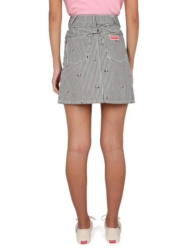 Kenzo Printed Miniskirt - Blue