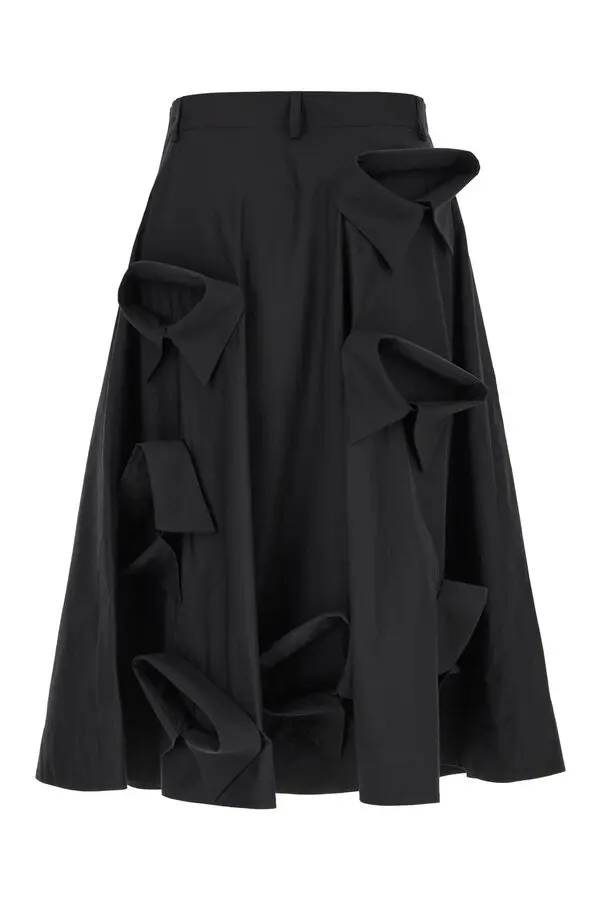 Moschino Skirt With Collar Appliques - Multicolor