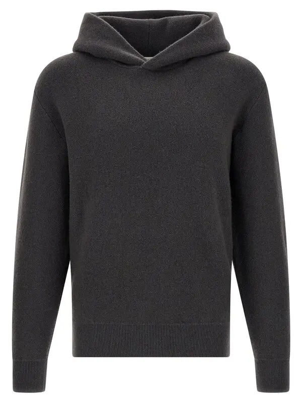 LEMAIRE Cashmere Hooded Sweater - Gray