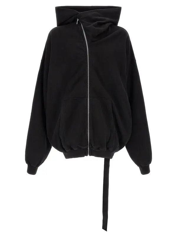 Rick Owens Mountain Hun Hoodie - Black
