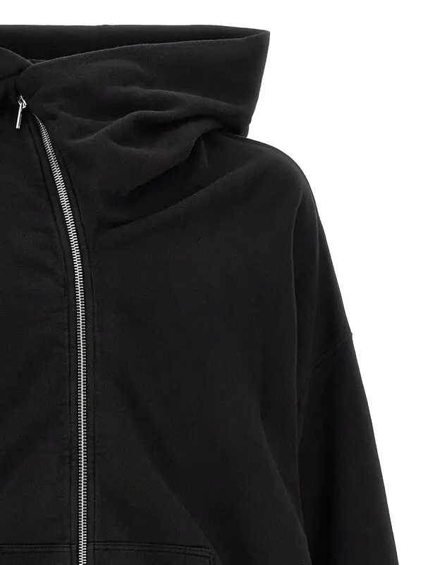 Rick Owens Mountain Hun Hoodie - Black