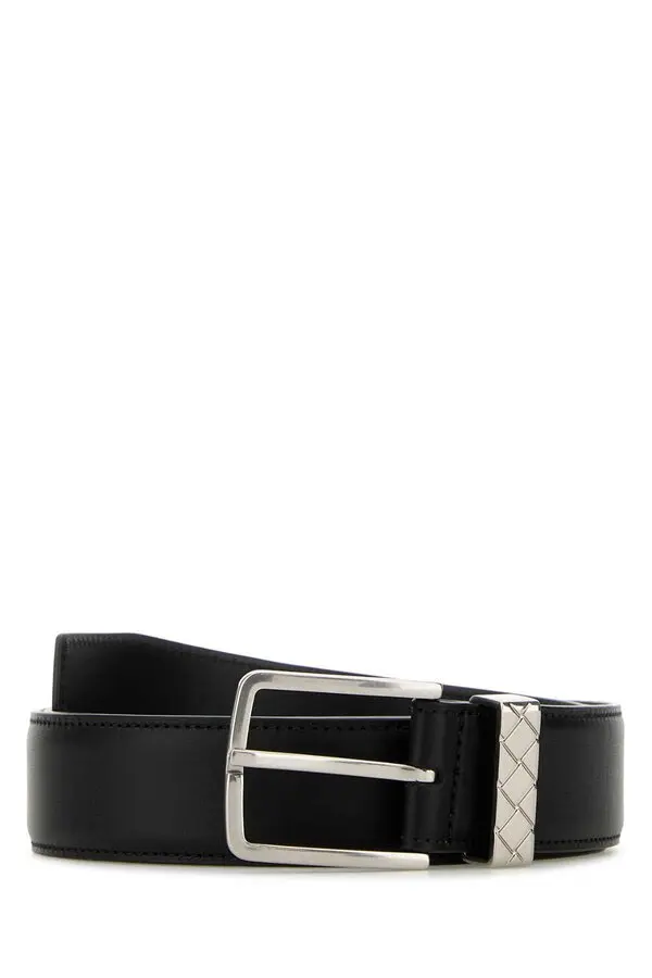 Bottega Veneta Leather Intreccio Loop Belt