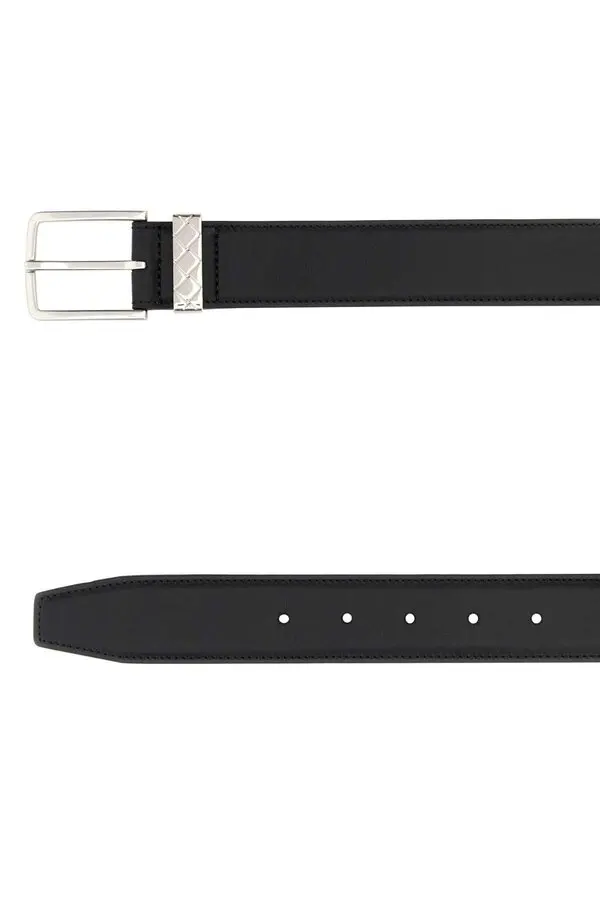 Bottega Veneta Leather Intreccio Loop Belt