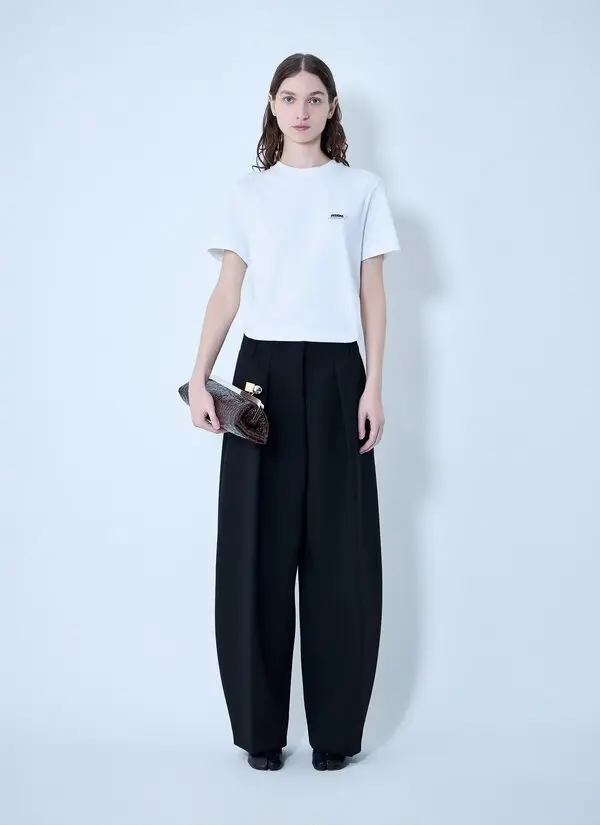 Jacquemus Cotton Jersey Logo T-shirt - White