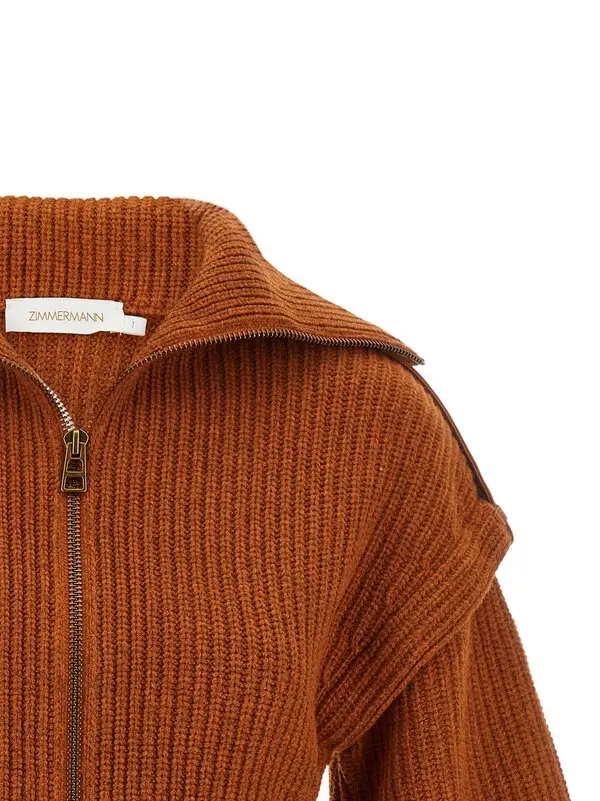 Zimmermann Valiant' Cardigan - Orange