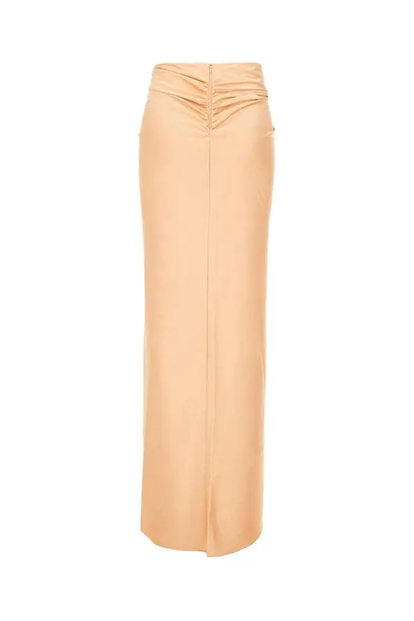 Andamane Ruched Long Skirt - Multicolor