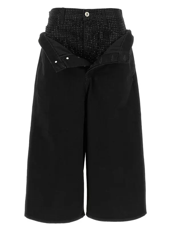 Attico Crystal Insert Jeans