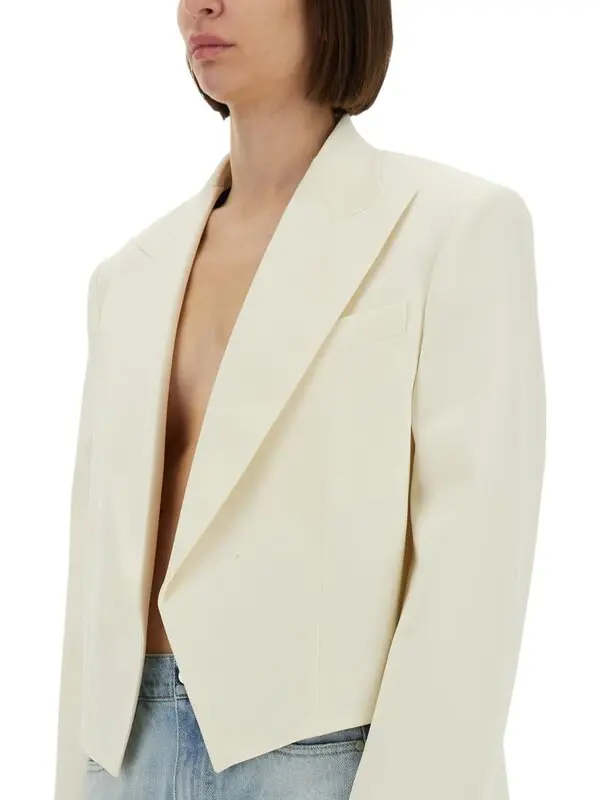 Stella McCartney Cropped Blazer - White