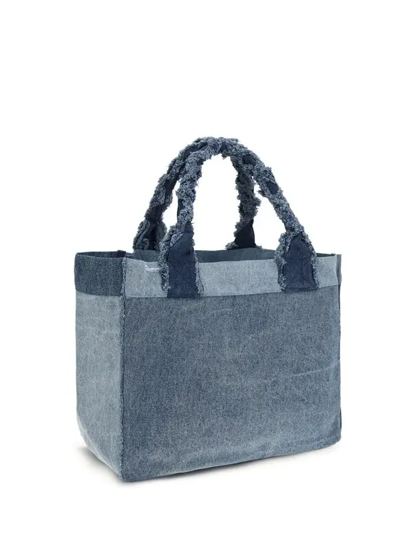 GANNI Medium Trapeze Denim Shopper