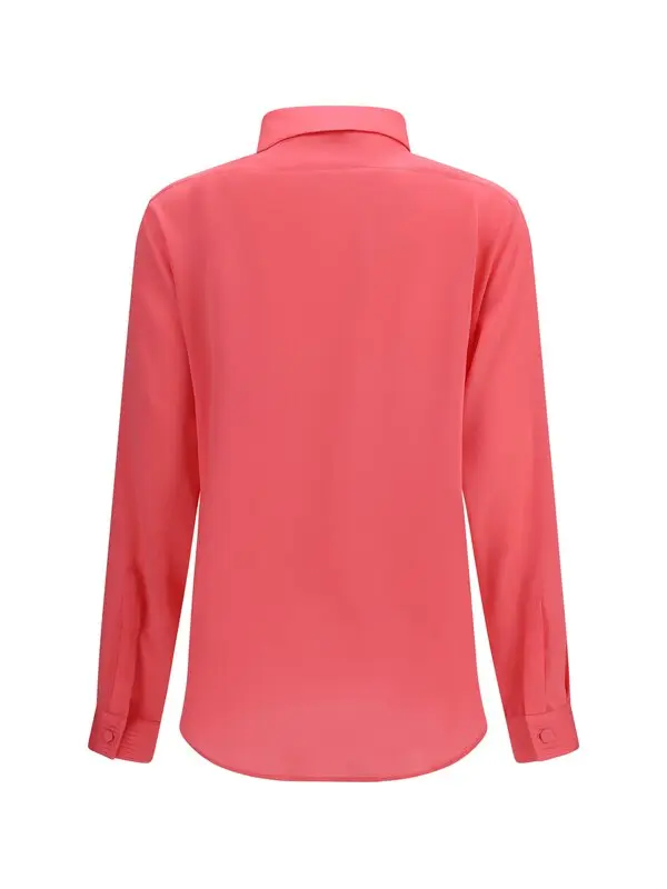 TOM FORD Silk Pleated Bib Tuxedo Shirt - Pink