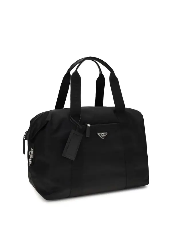 Prada Travel Bag In Re-nylon And Saffiano