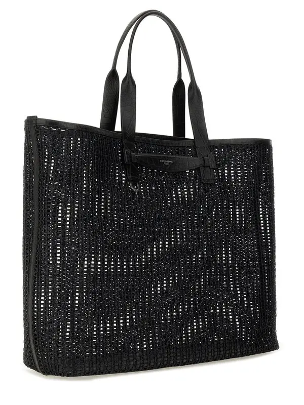 Dolce & Gabbana Woven Mesh Shopper Tote