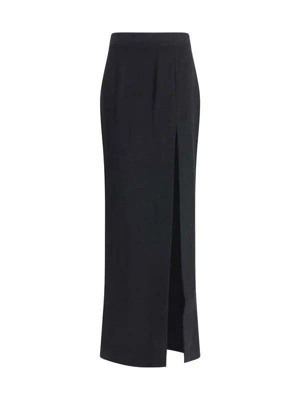 Alessandra Rich Tweed Long Skirt
