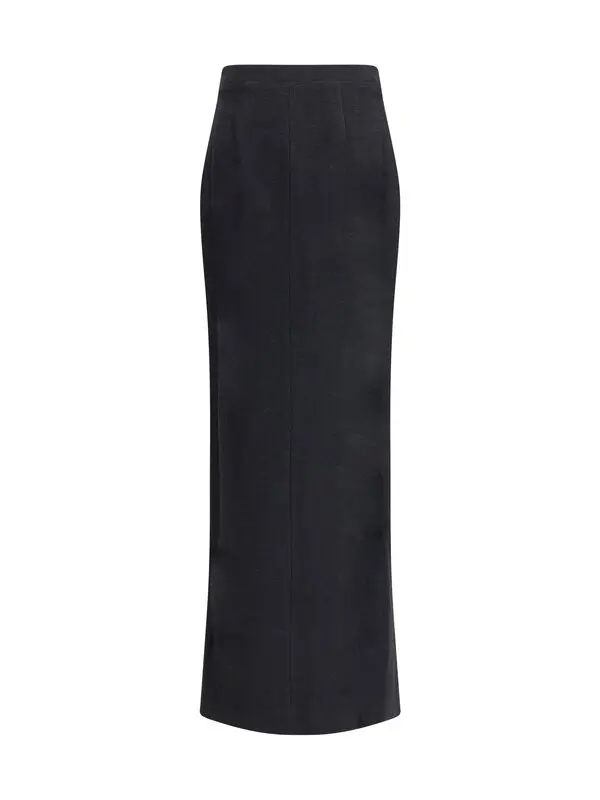 Alessandra Rich Tweed Long Skirt