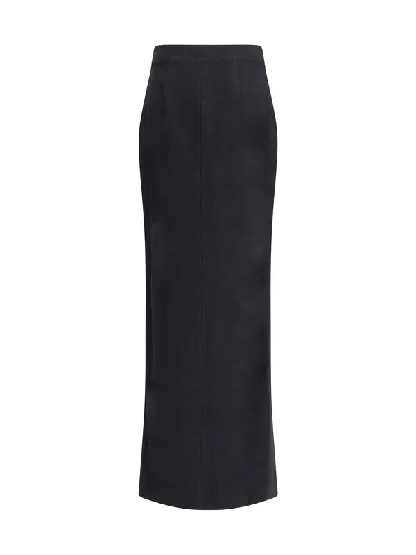 Alessandra Rich Tweed Long Skirt