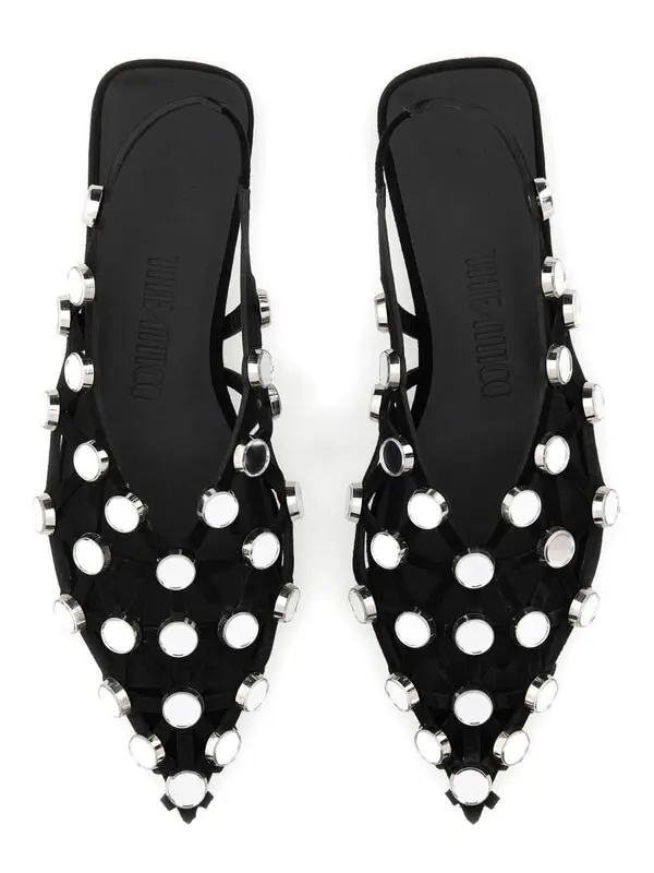 Attico Dancer Grid Shoes - Black