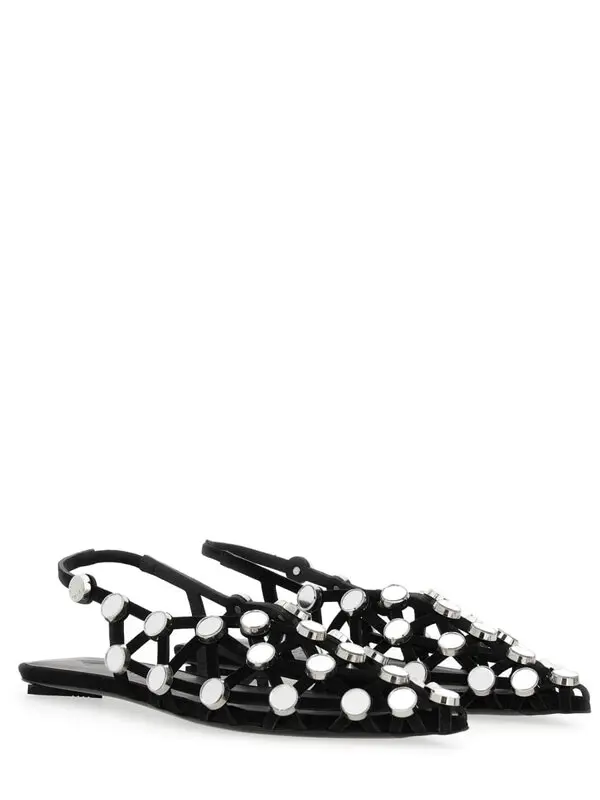 Attico Dancer Grid Shoes - Black