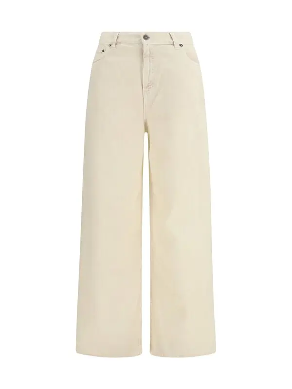 GOLDEN GOOSE Wide-leg Jeans - Yellow