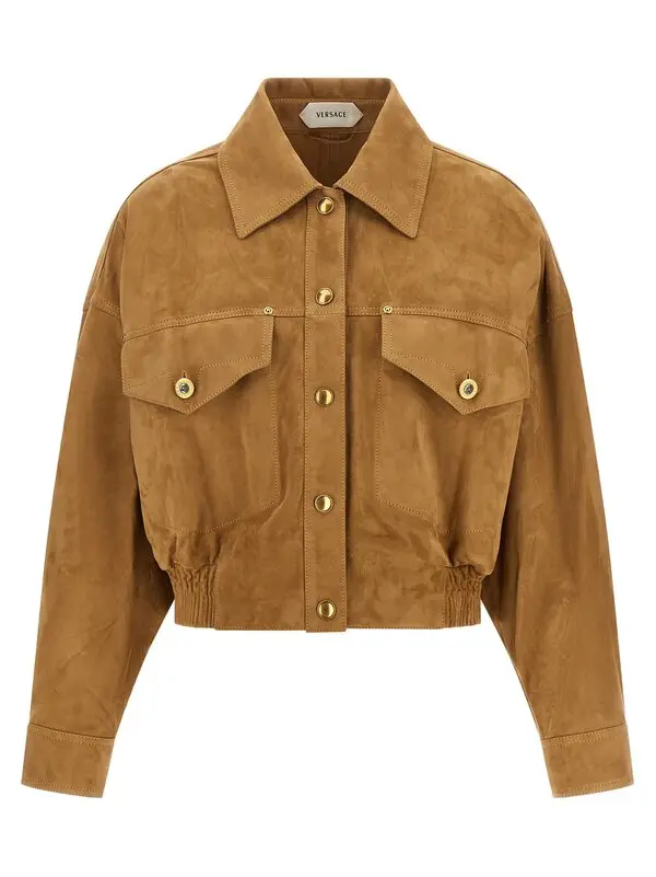 Versace Suede Blouson - Brown