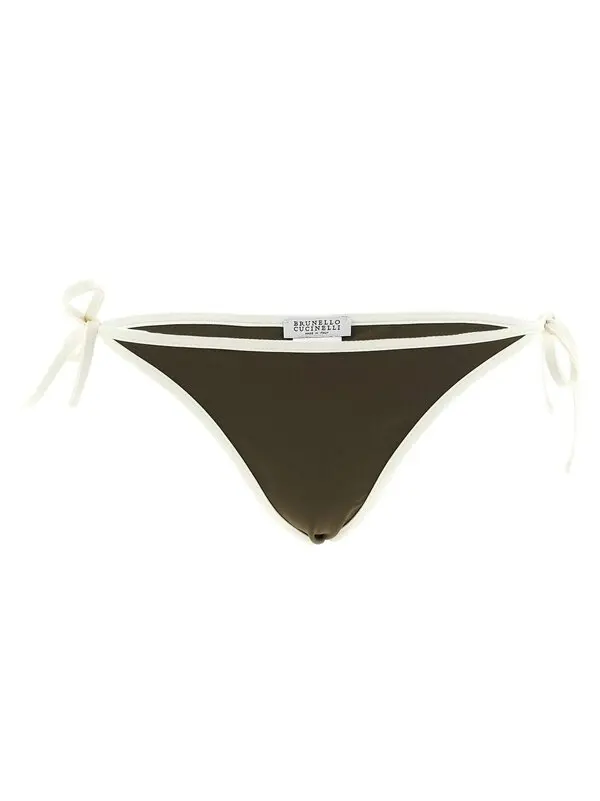 Brunello Cucinelli Techno Jersey Bikini Briefs - Green