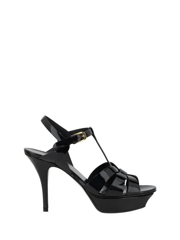 Saint Laurent Tribute Sandals - Black