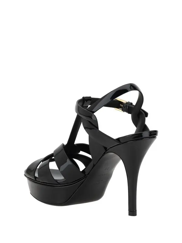 Saint Laurent Tribute Sandals - Black