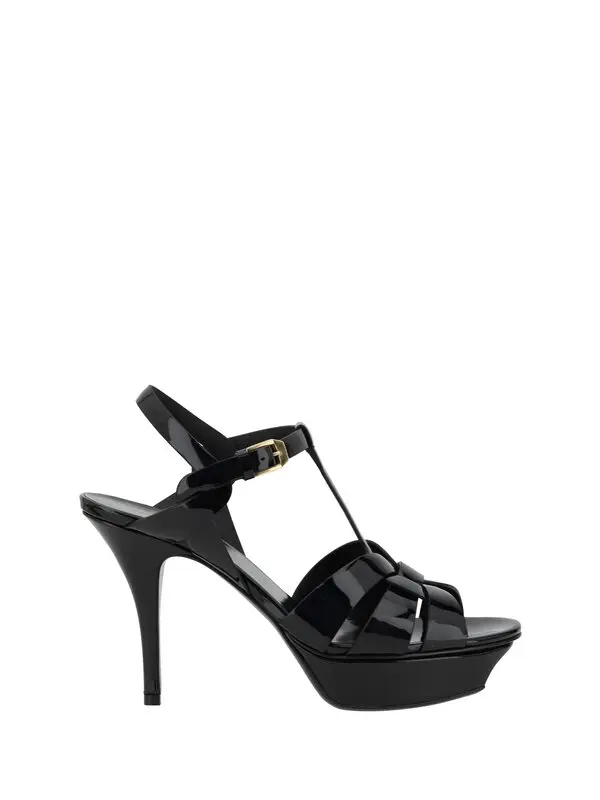 Saint Laurent Tribute Sandals - Black