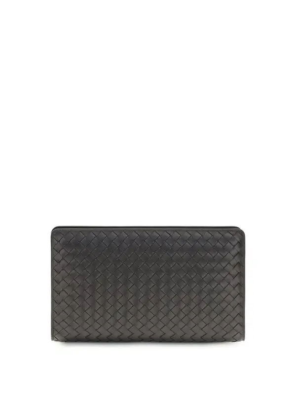 Bottega Veneta Agenda Clutch - Brown