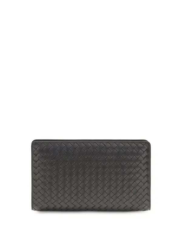 Bottega Veneta Agenda Clutch - Brown