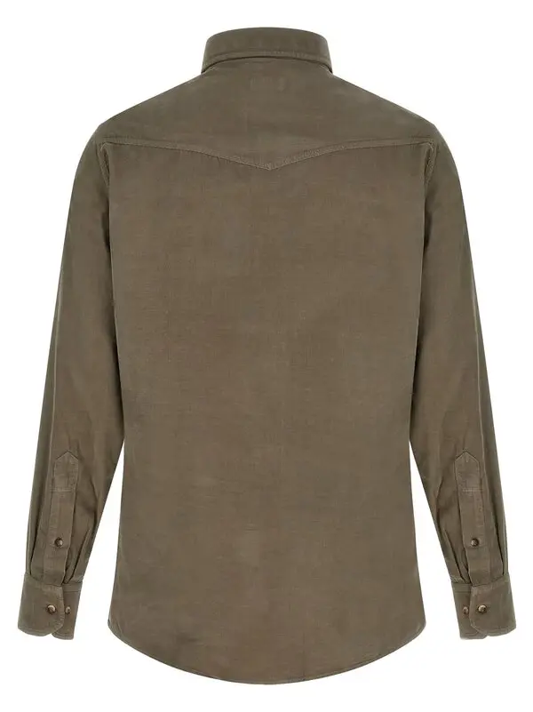 Brunello Cucinelli Corduroy Shirt - Green