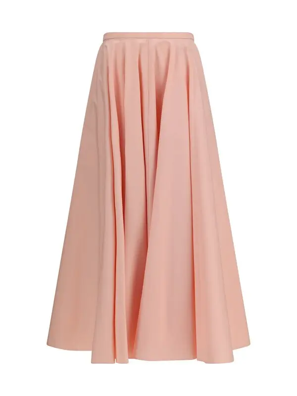 Givenchy Cotton Poplin Long Circular Skirt
