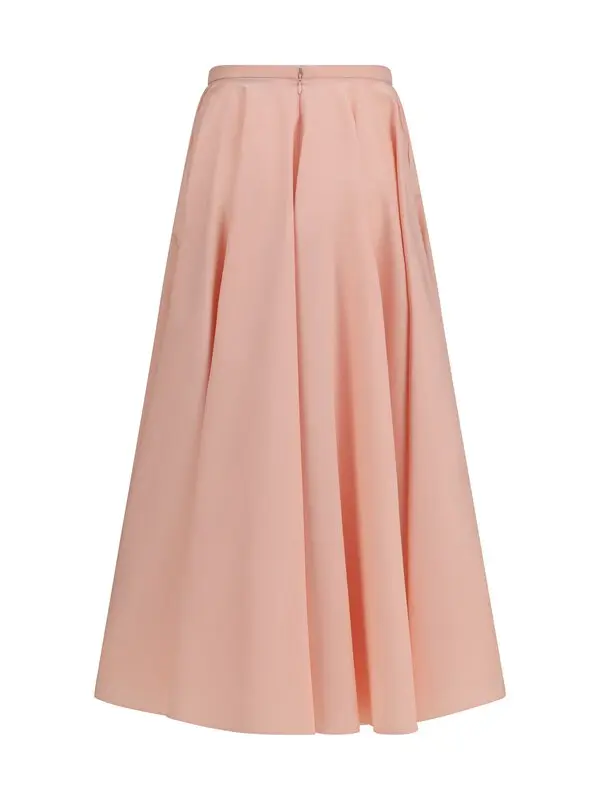 Givenchy Cotton Poplin Long Circular Skirt