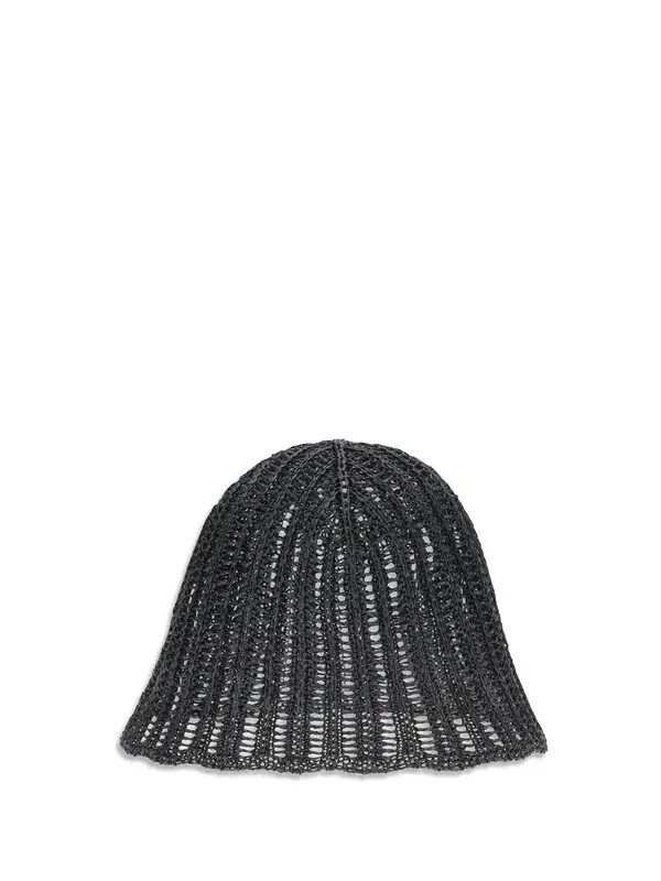 Brunello Cucinelli Techno Raffia Hat - Black