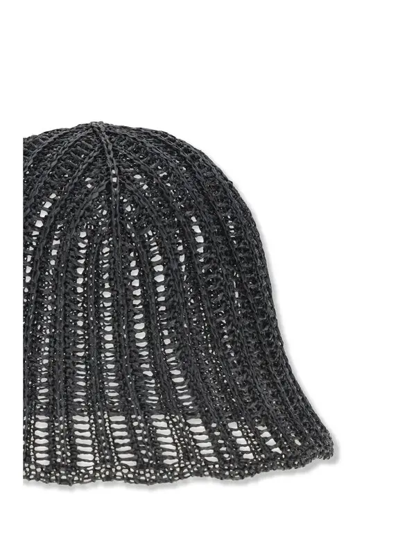 Brunello Cucinelli Techno Raffia Hat - Black