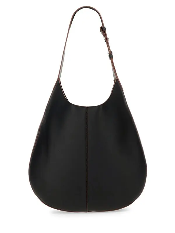 TOD'S Calfskin Hobo Bag - Black