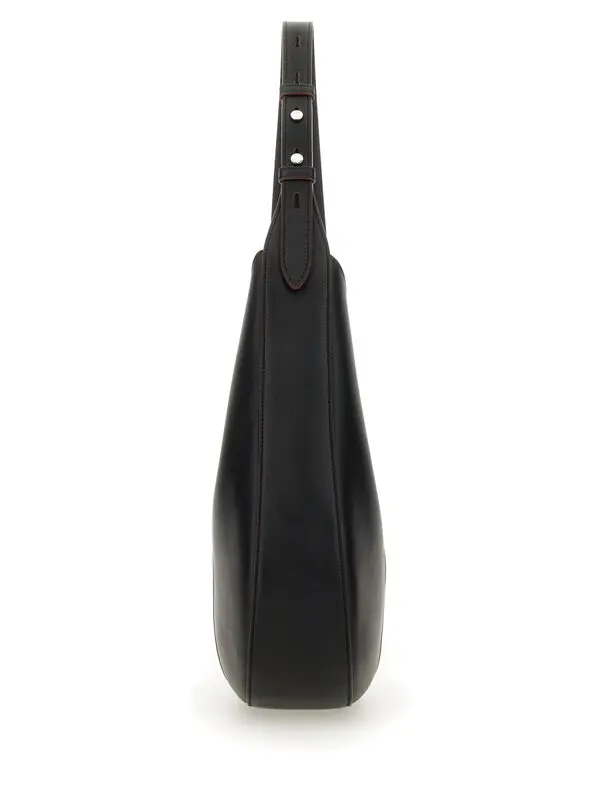 TOD'S Calfskin Hobo Bag - Black