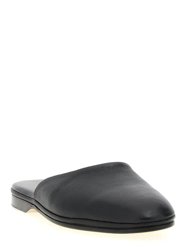 Brioni Leather Sabots