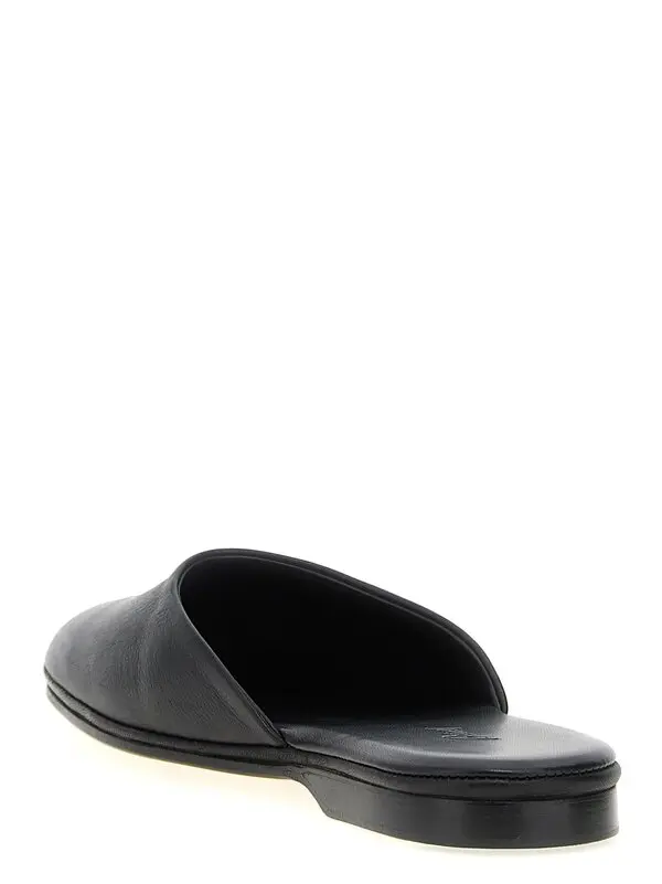 Brioni Leather Sabots