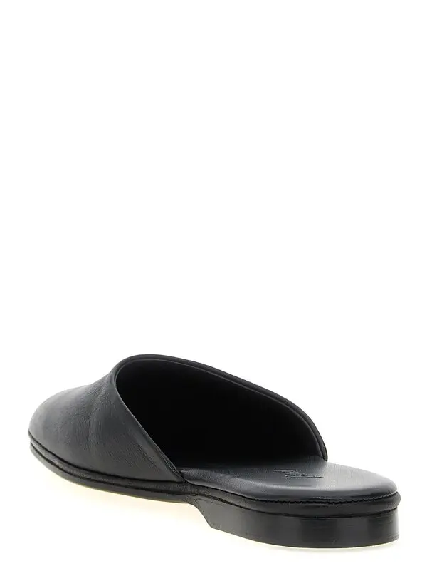 Brioni Leather Sabots
