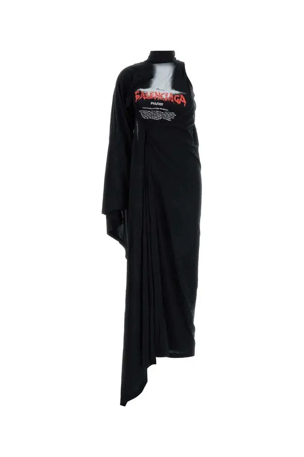 Balenciaga Cotton Dress - Black